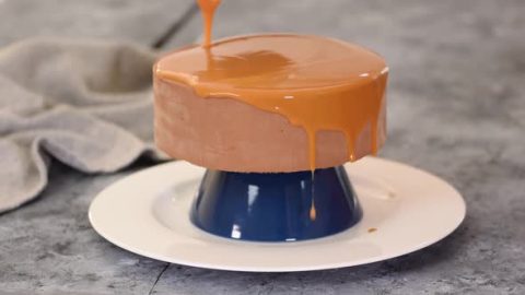 Caramel Mousse Cake With Mirror Glaze - AllSpice Blog